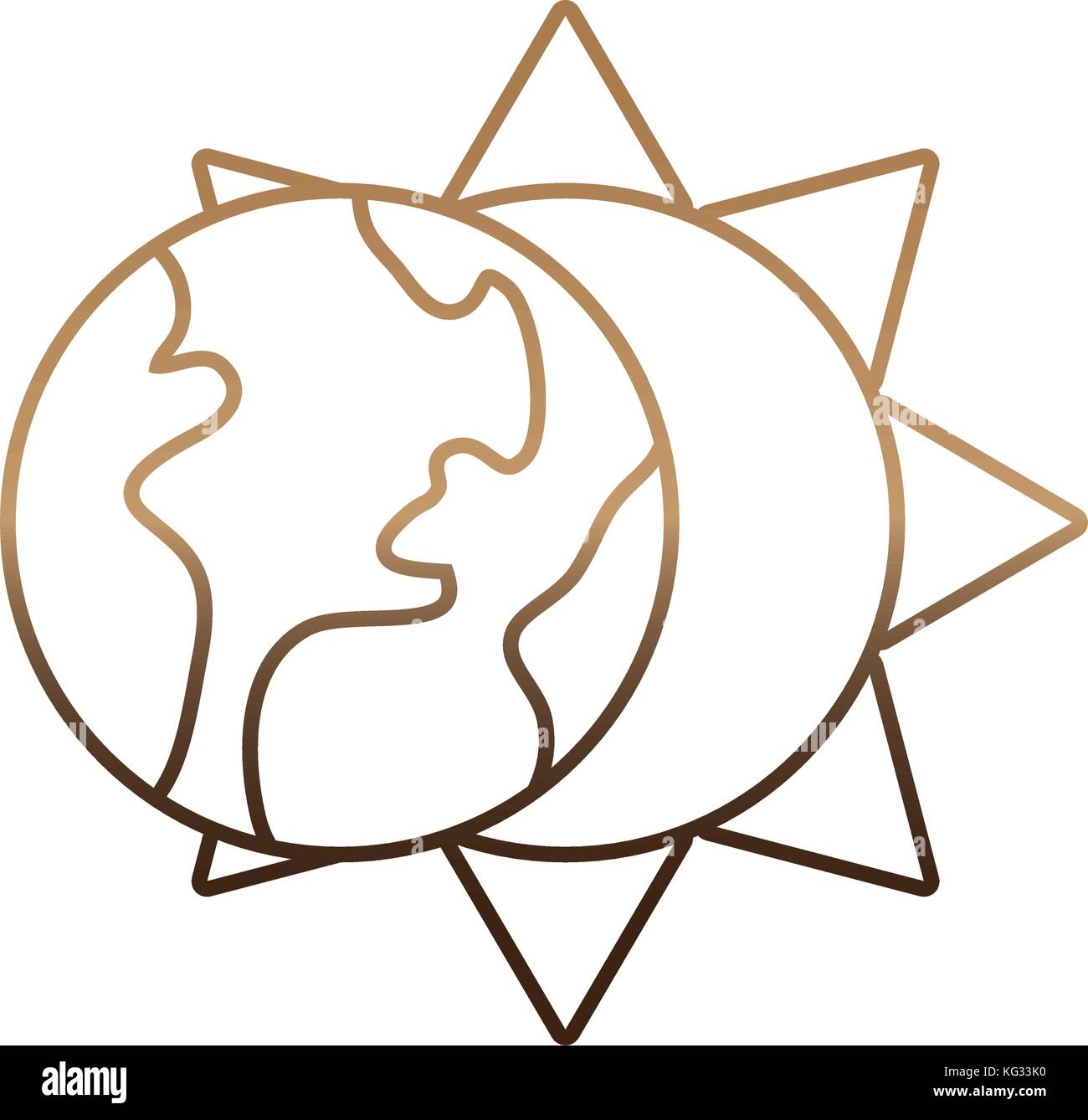 sun and earth planet icon Stock Vector Image & Art - Alamy