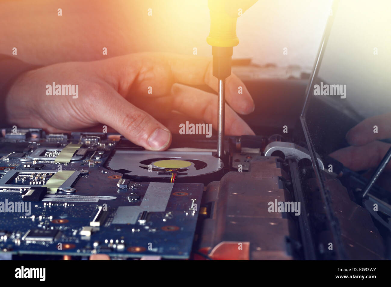 Maintenance computer cpu upgrade motherboard hi-res stock photography ...