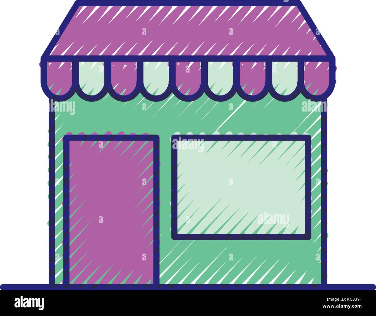 ecommerce building store digital online button symbol Stock Vector ...