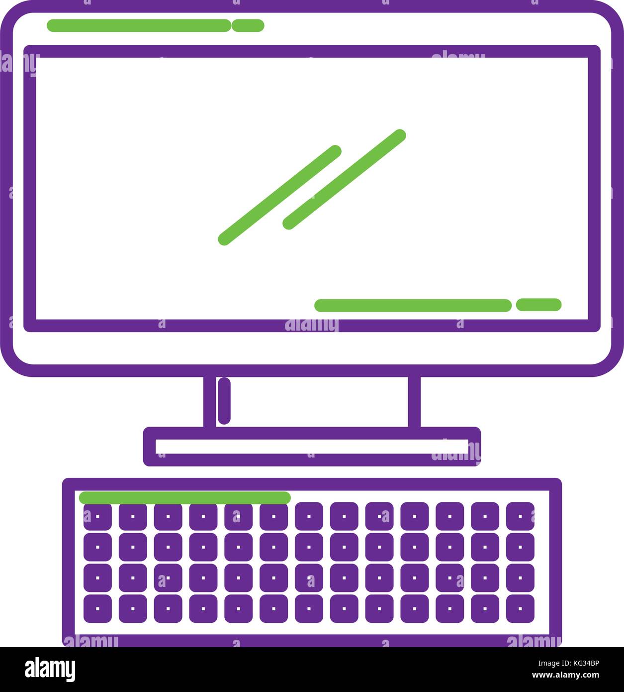 computer keyboard device technology digital Stock Vector Image & Art ...
