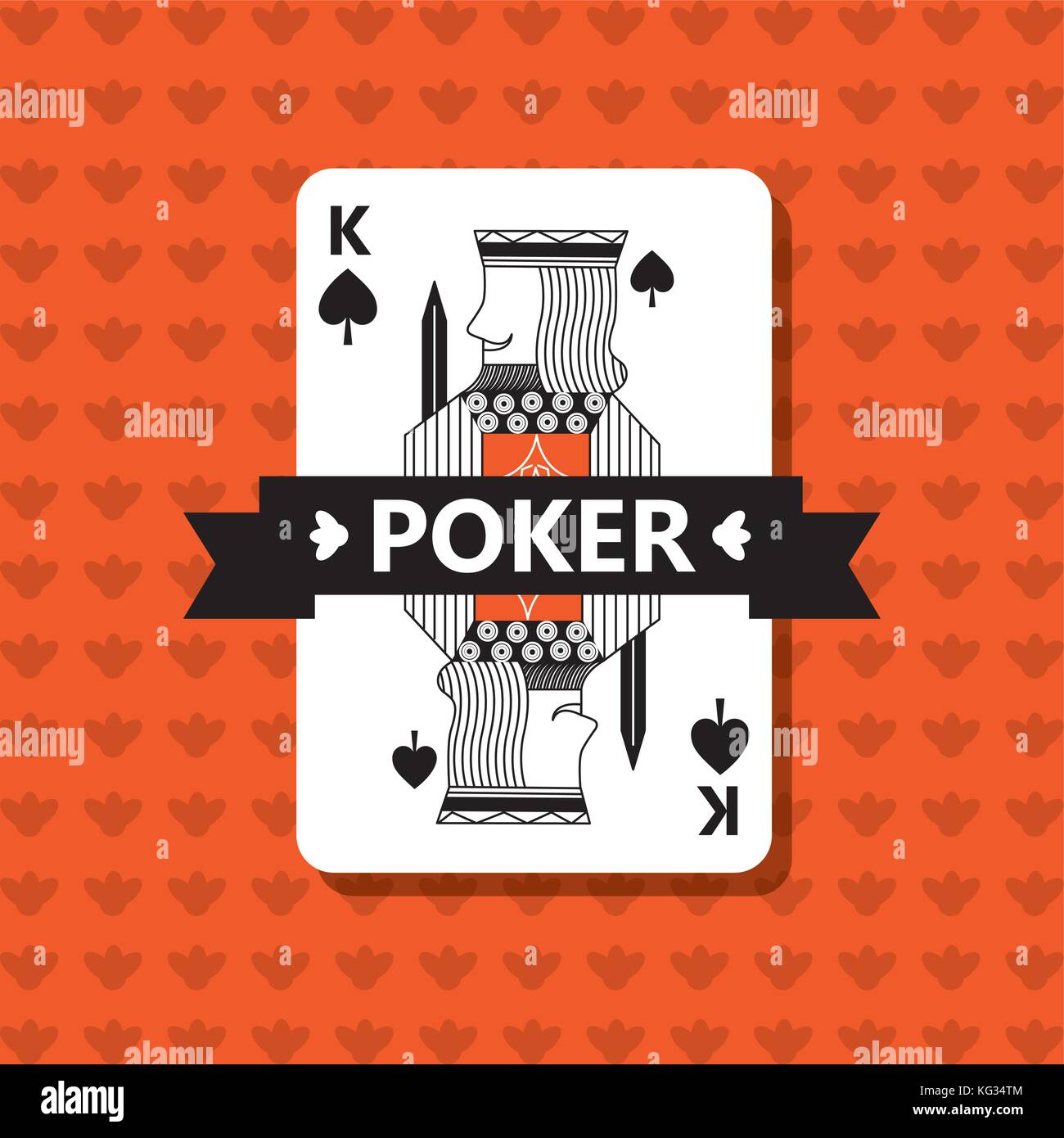 Orange spade Stock Vector Images - Alamy