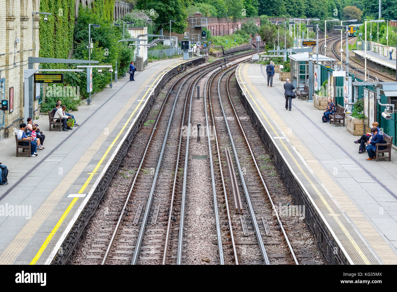 London, UK - October 23, 2017 - West Brompton underground station ...
