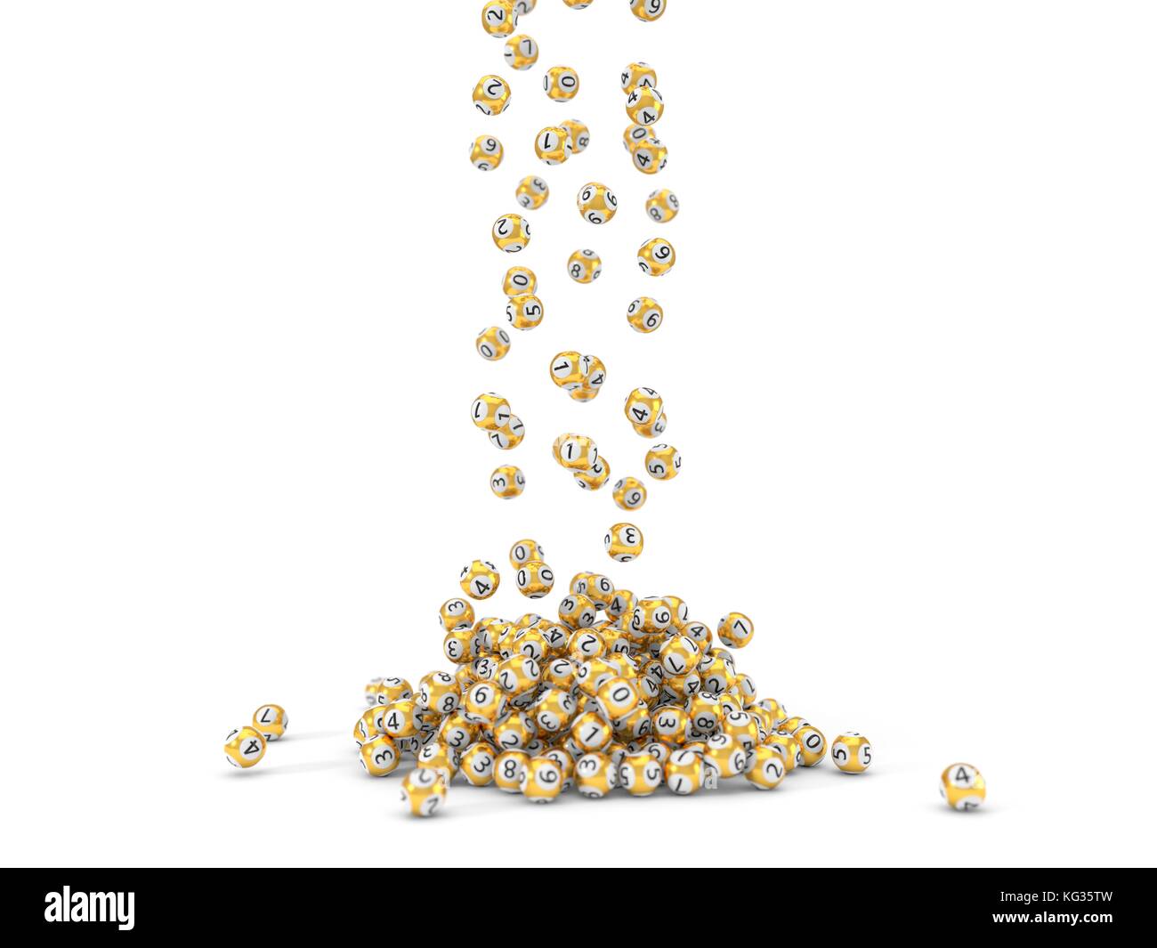 Gold lottery balls hi-res stock photography and images - Alamy