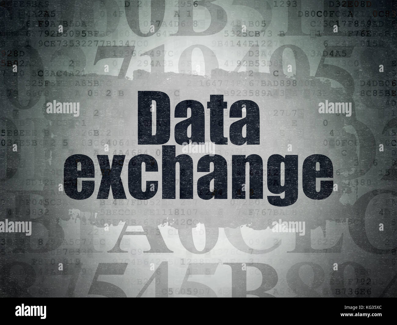 Data concept: Data Exchange on Digital Data Paper background Stock ...