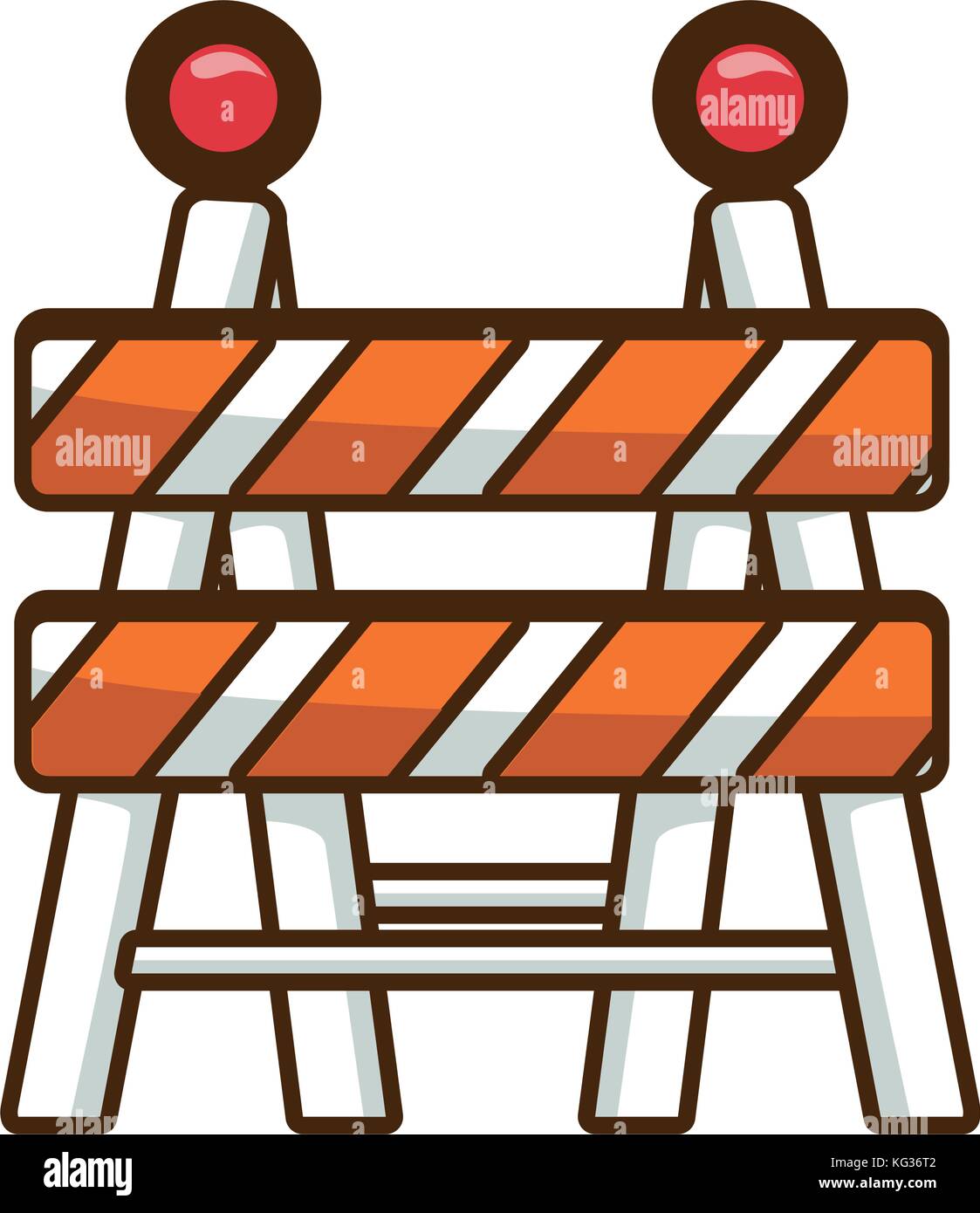 Construction barrier isolated Stock Vector Image & Art - Alamy