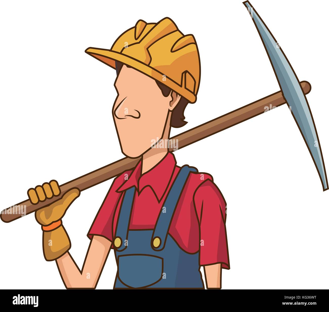 Cartoon worker with tool Stock Vector Image & Art - Alamy