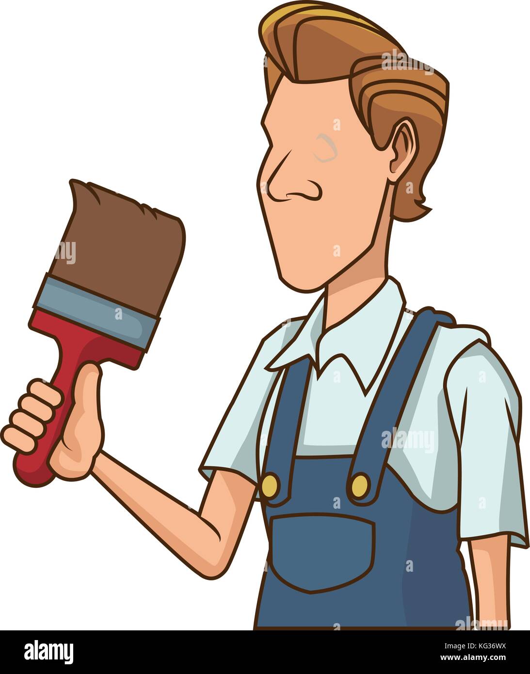 Cartoon painter with tool Stock Vector Image & Art - Alamy