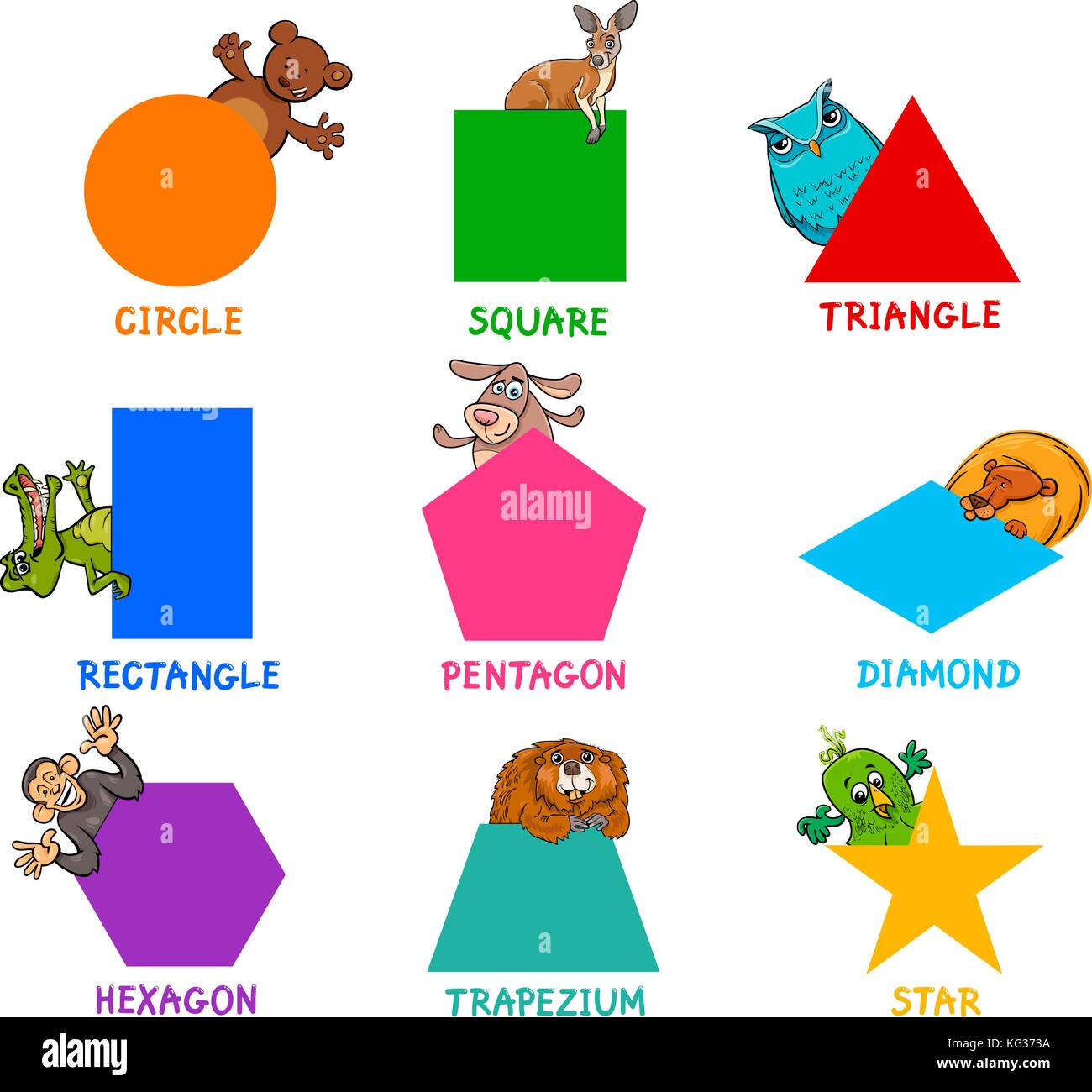 Cartoon geometry shapes High Resolution Stock Photography and Images ...