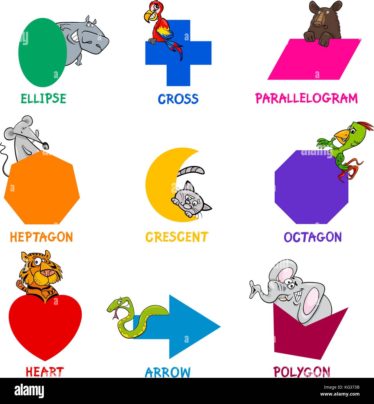 Cartoon geometry shapes High Resolution Stock Photography and Images ...