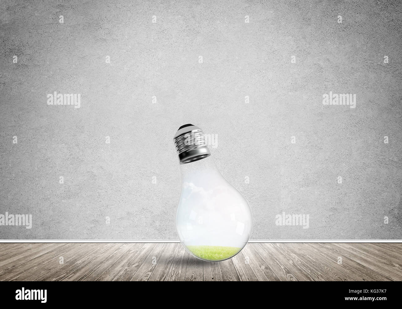 Light bulb in room Stock Photo - Alamy