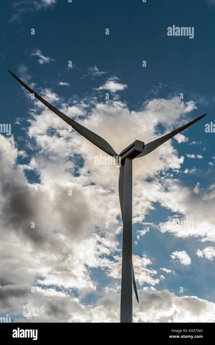 Wind Turbine, Under Beautiful Afternoon Sky Stock Photo - Alamy