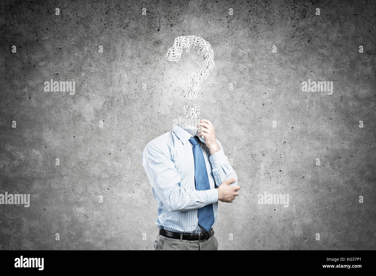 Big question in head hi-res stock photography and images - Alamy