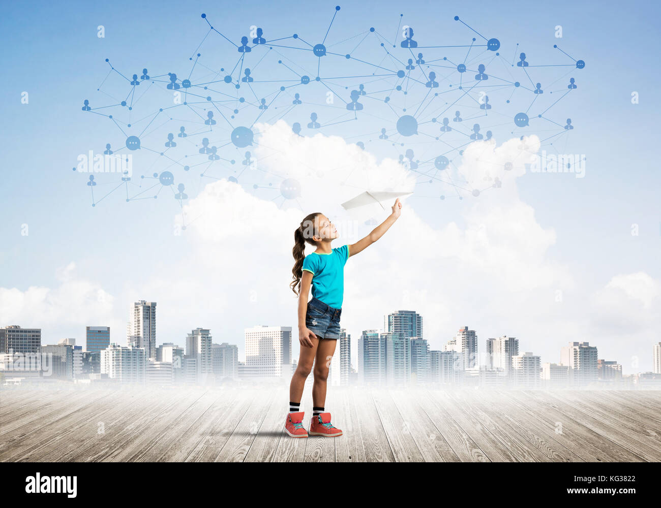 Concept of social wireless connection and internet use for ...