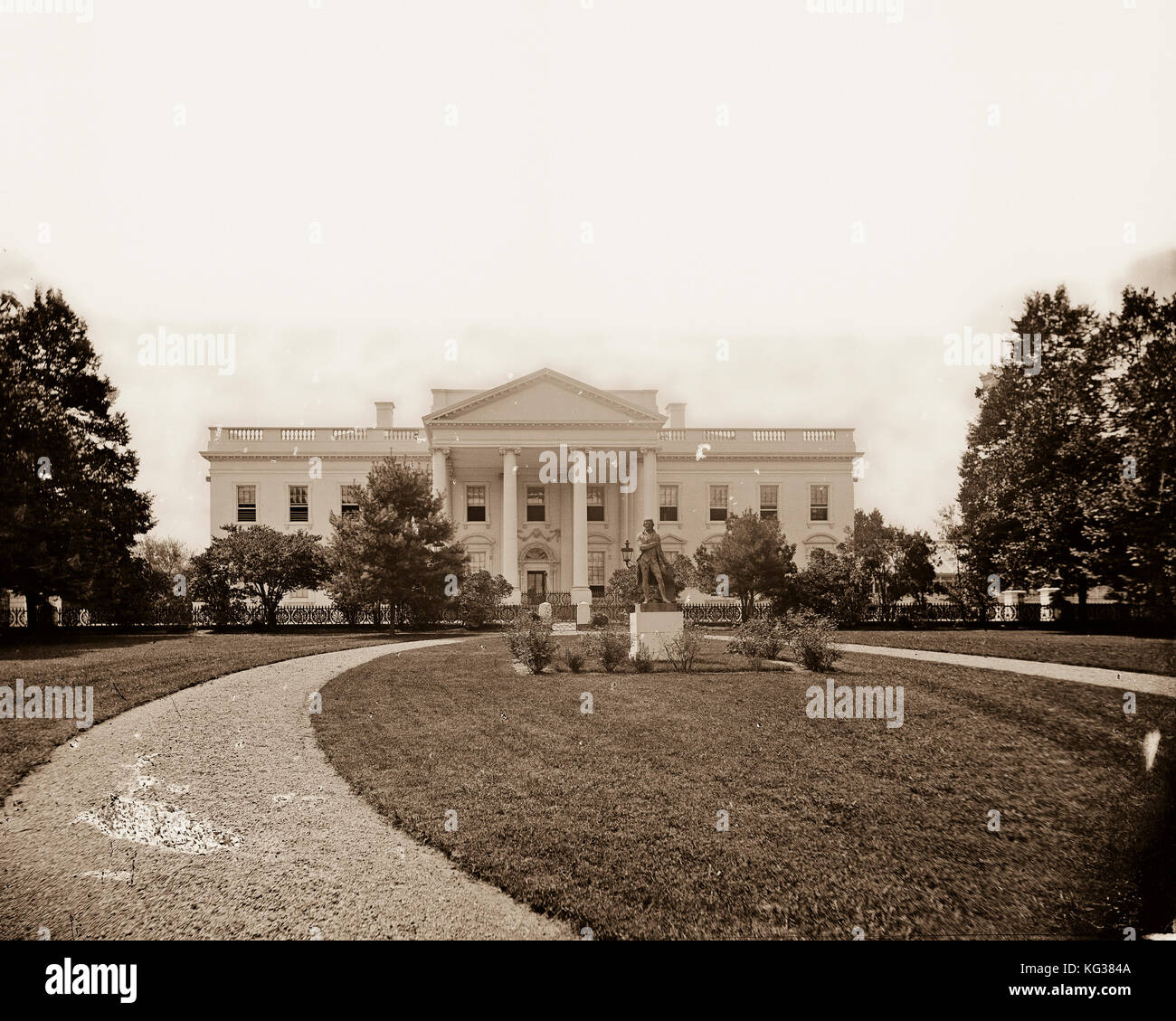 TITLE: White House, earliest known view - made in 1860's. RIGHTS ...