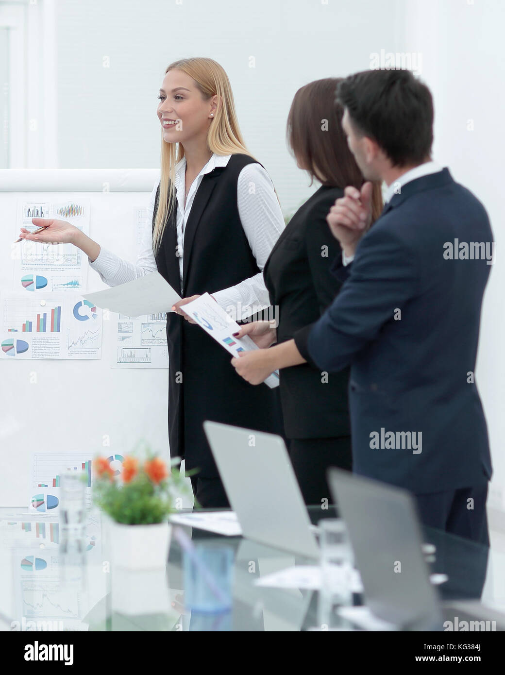 Business people at presentation in office.photo with copy space Stock ...
