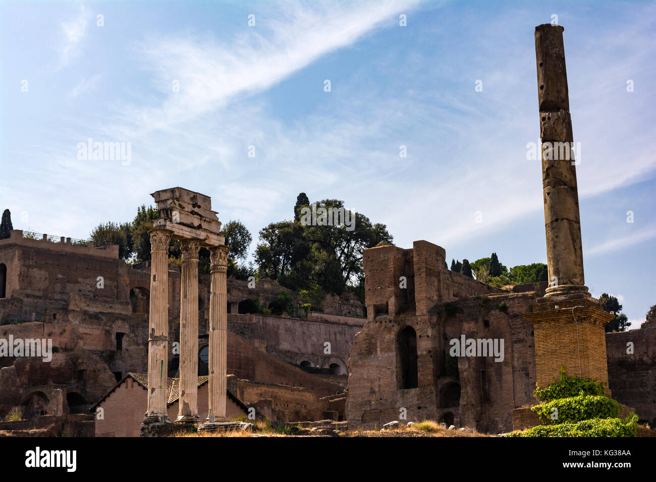Temple of the Dioscuri (Temple of Castor and Pollux) in the Roman Forum ...