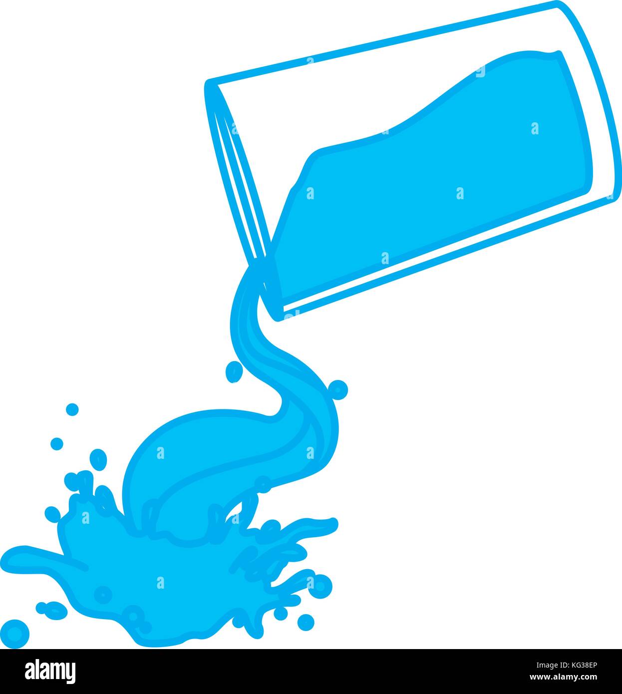 Glass Splashing Water Stock Vector Image And Art Alamy