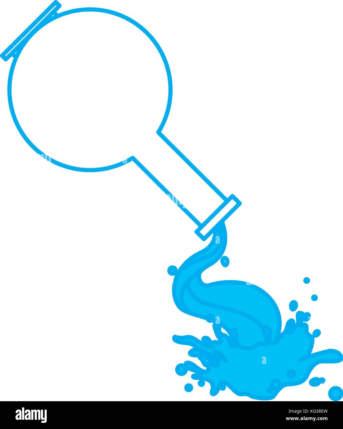 Lab flask splashing liquid Stock Vector Image & Art - Alamy