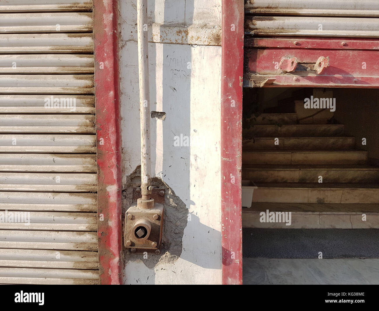 Old switch on a stone wall hi-res stock photography and images - Alamy