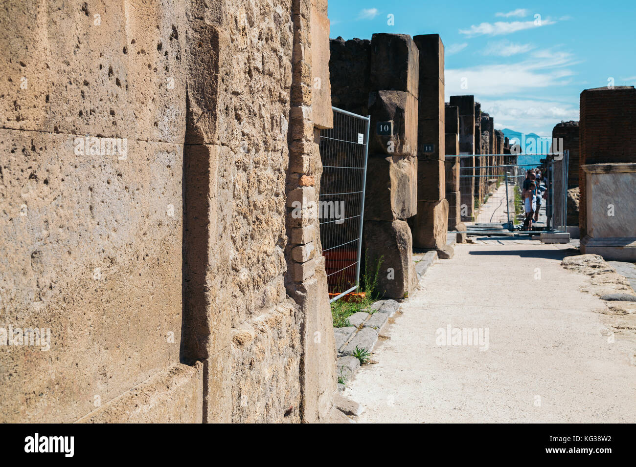 Ruins of Pompeii. Pompeii is an ancient Roman city died from the ...