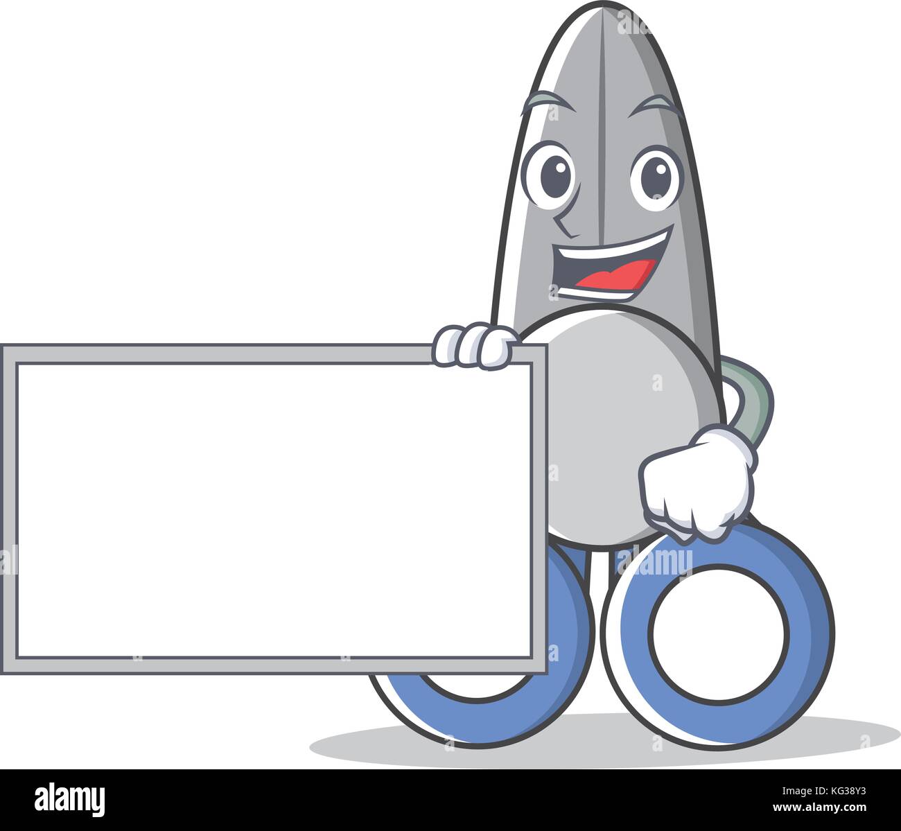 With board scissor character cartoon style Stock Vector Image & Art - Alamy