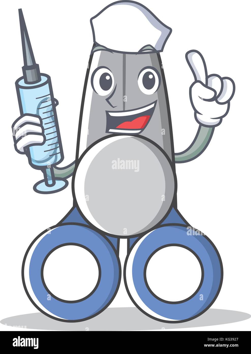Nurse scissor character cartoon style Stock Vector Image & Art - Alamy