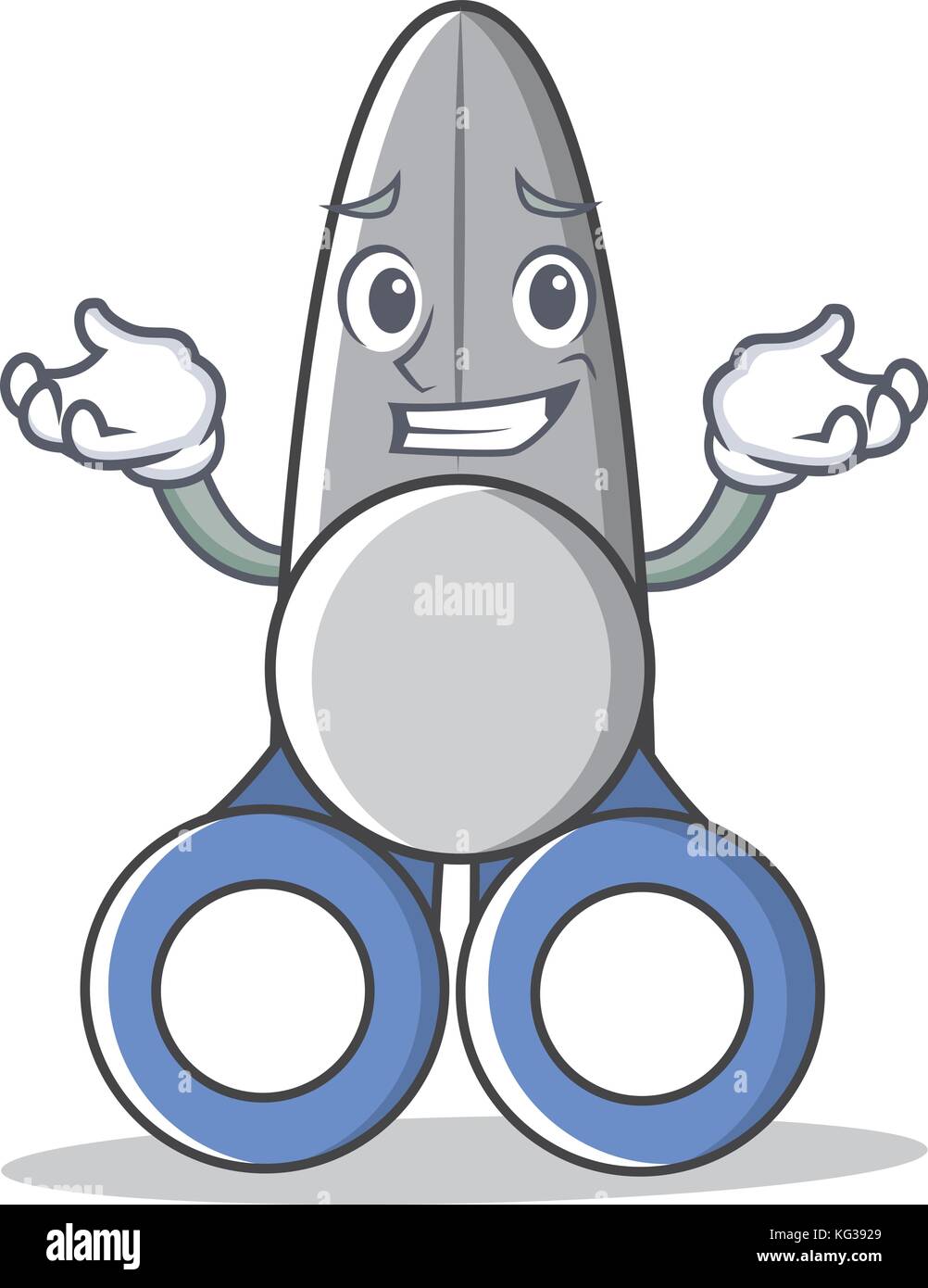 Grinning scissor character cartoon style Stock Vector Image & Art - Alamy
