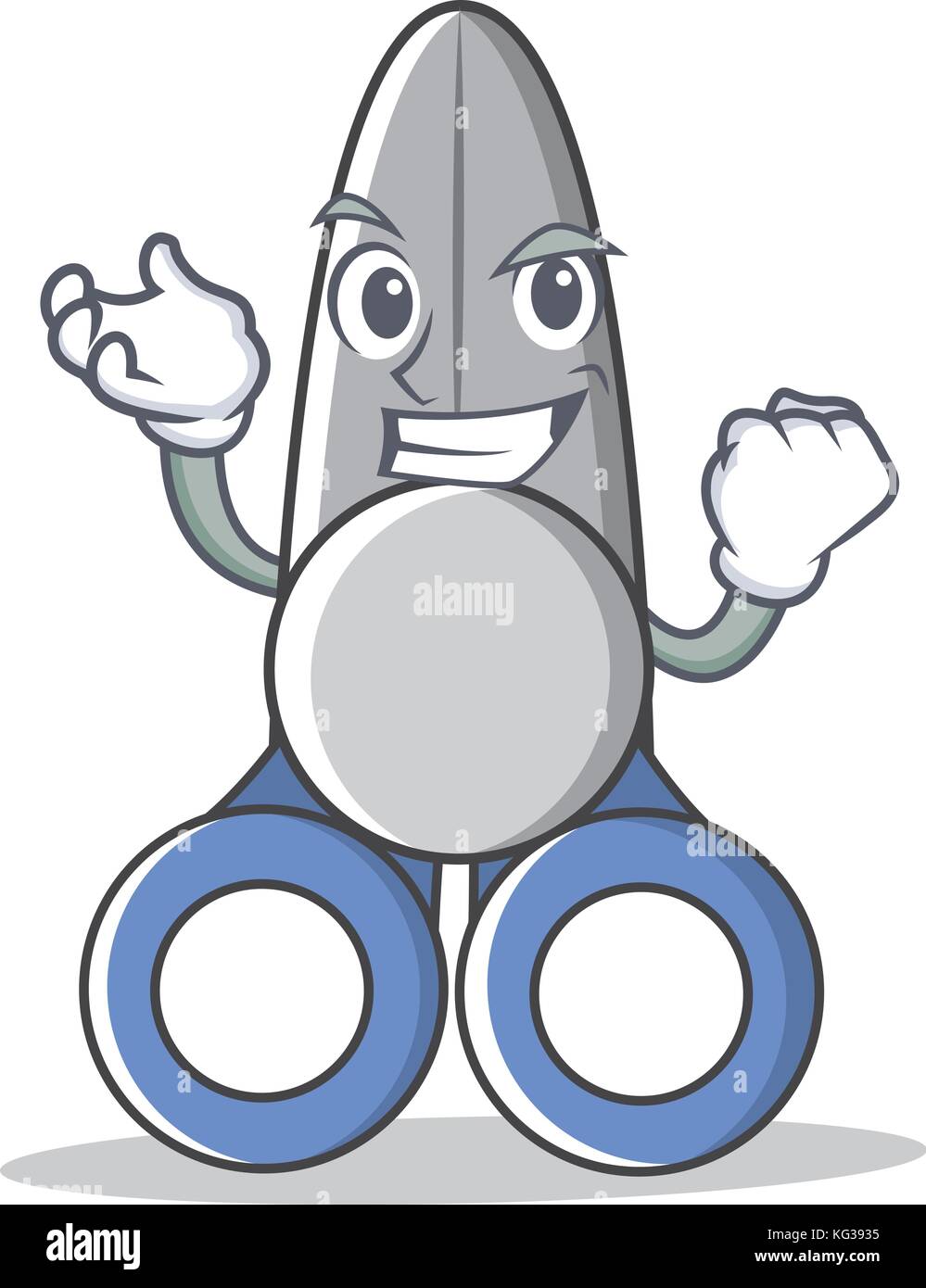 Successful scissor character cartoon style Stock Vector Image & Art - Alamy