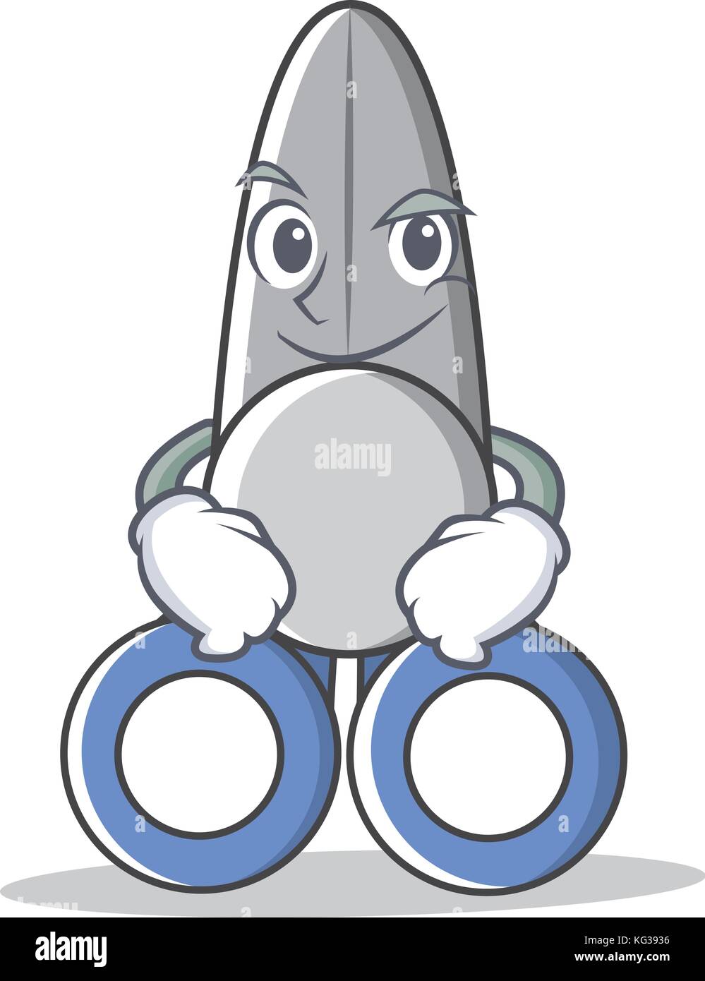 Smirking scissor character cartoon style Stock Vector Image & Art - Alamy