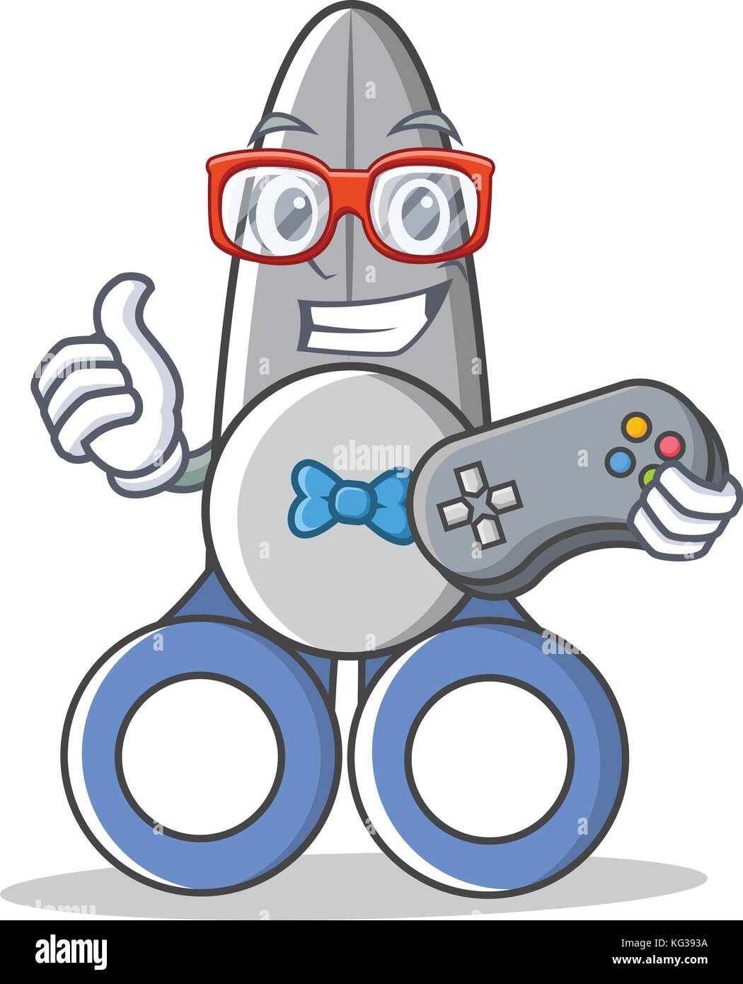 Gamer scissor character cartoon style Stock Vector Image & Art - Alamy
