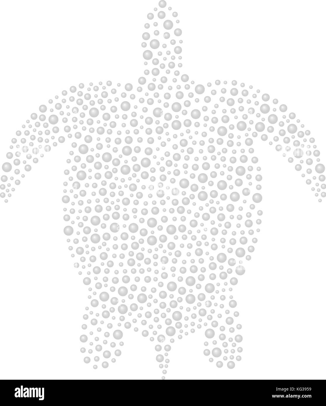 Turtle in light design on white background Stock Vector Image & Art - Alamy