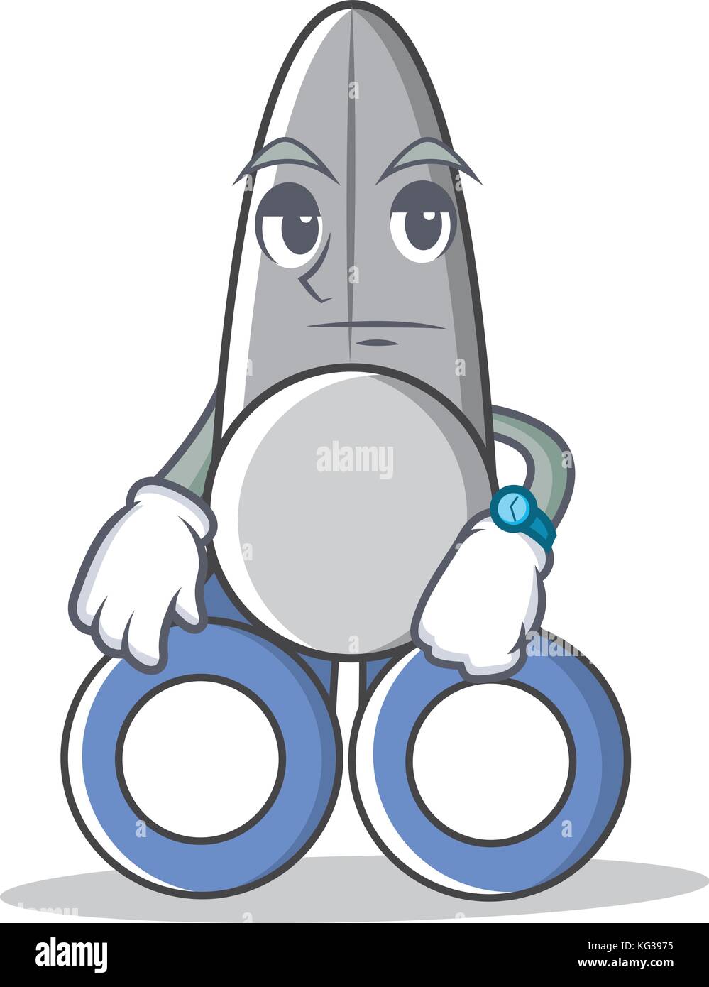 Waiting scissor character cartoon style Stock Vector Image & Art - Alamy