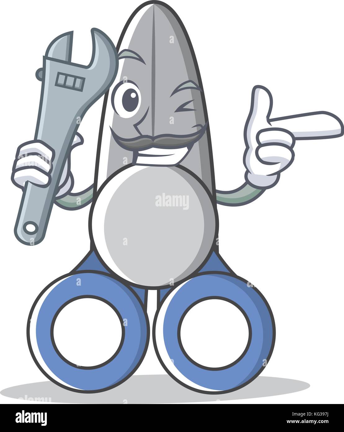 Mechanic scissor character cartoon style Stock Vector Image & Art - Alamy