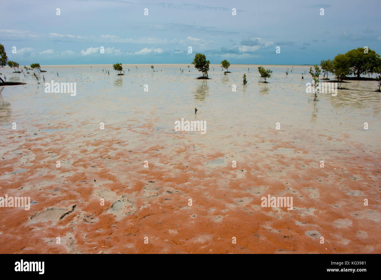 Roebuck Bay, Broome, North Western Australia with huge tidal flows ...