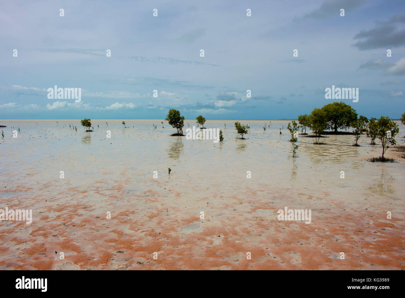 Roebuck Bay, Broome, North Western Australia with huge tidal flows ...
