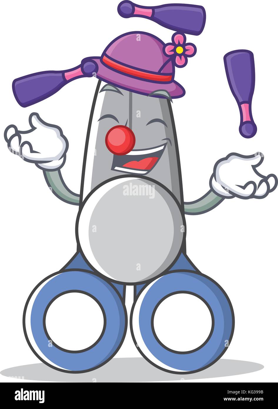 Juggling scissor character cartoon style Stock Vector Image & Art - Alamy