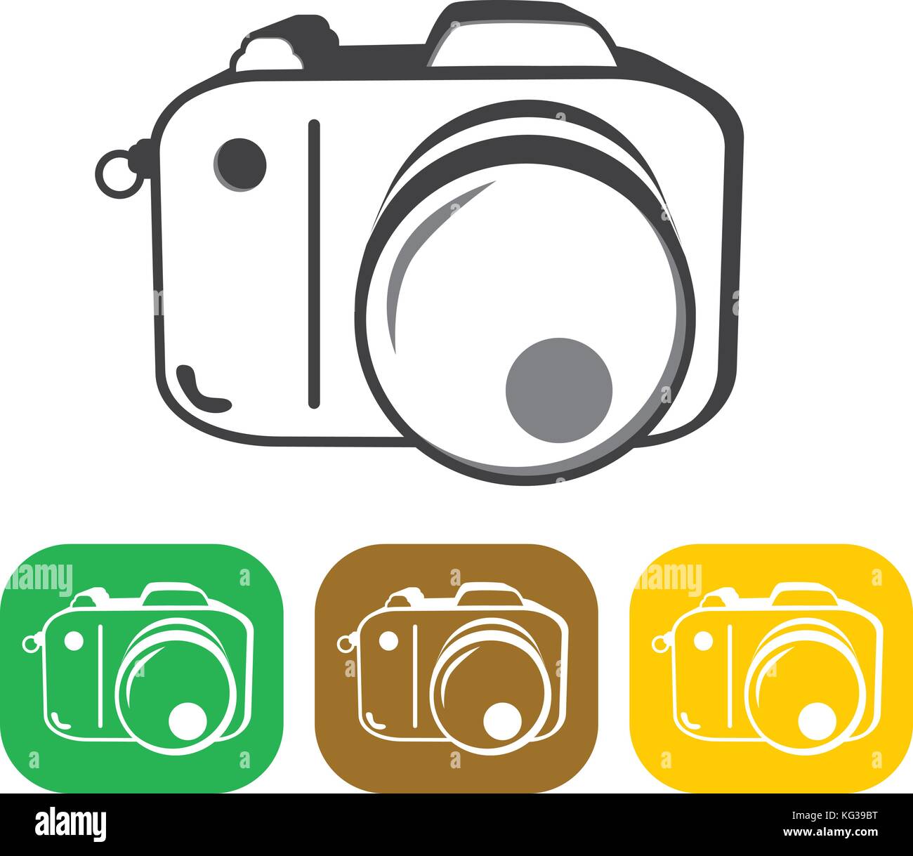 media interface camera vector graphic art illustration Stock Vector ...