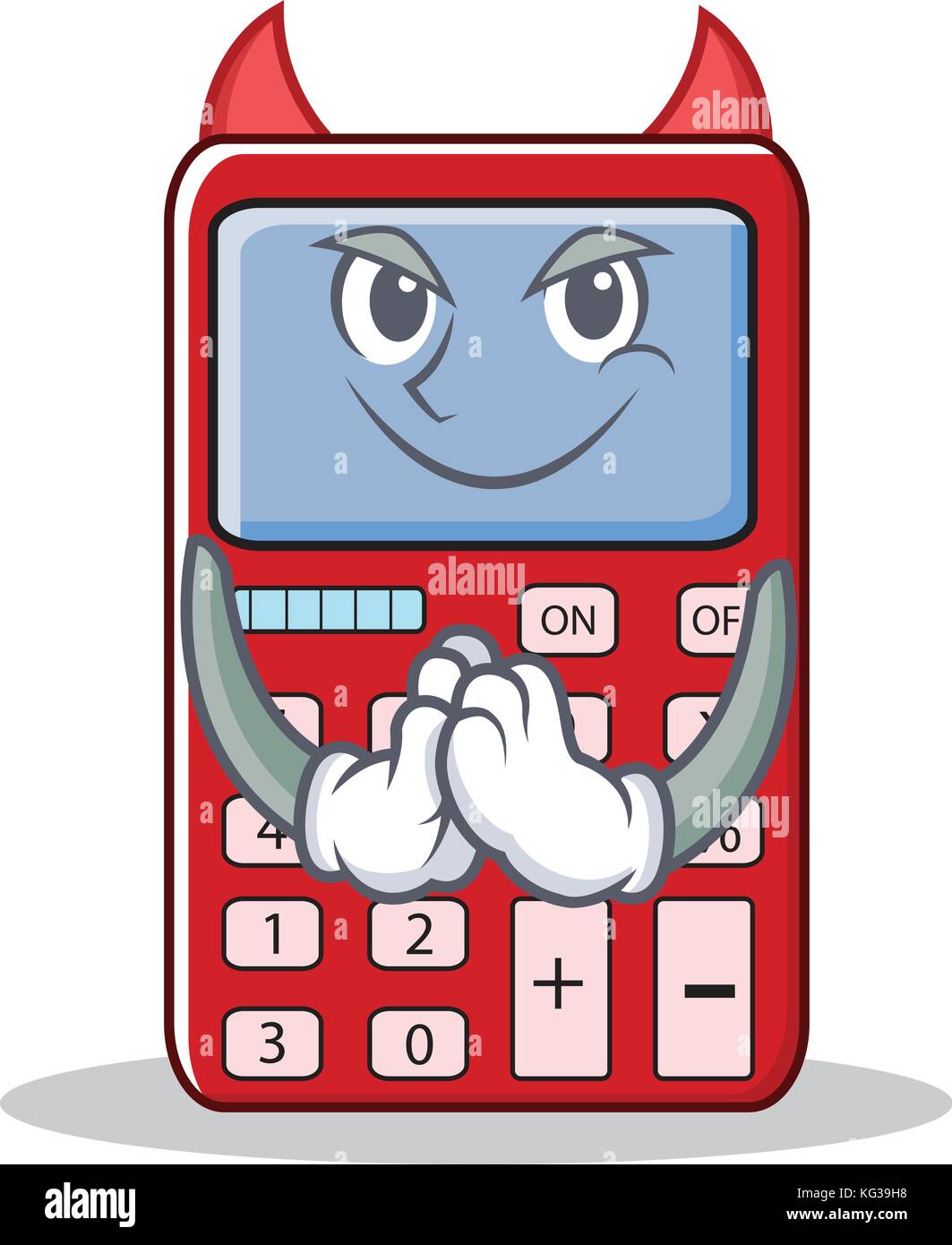 Devil cute calculator character cartoon Stock Vector Image & Art - Alamy