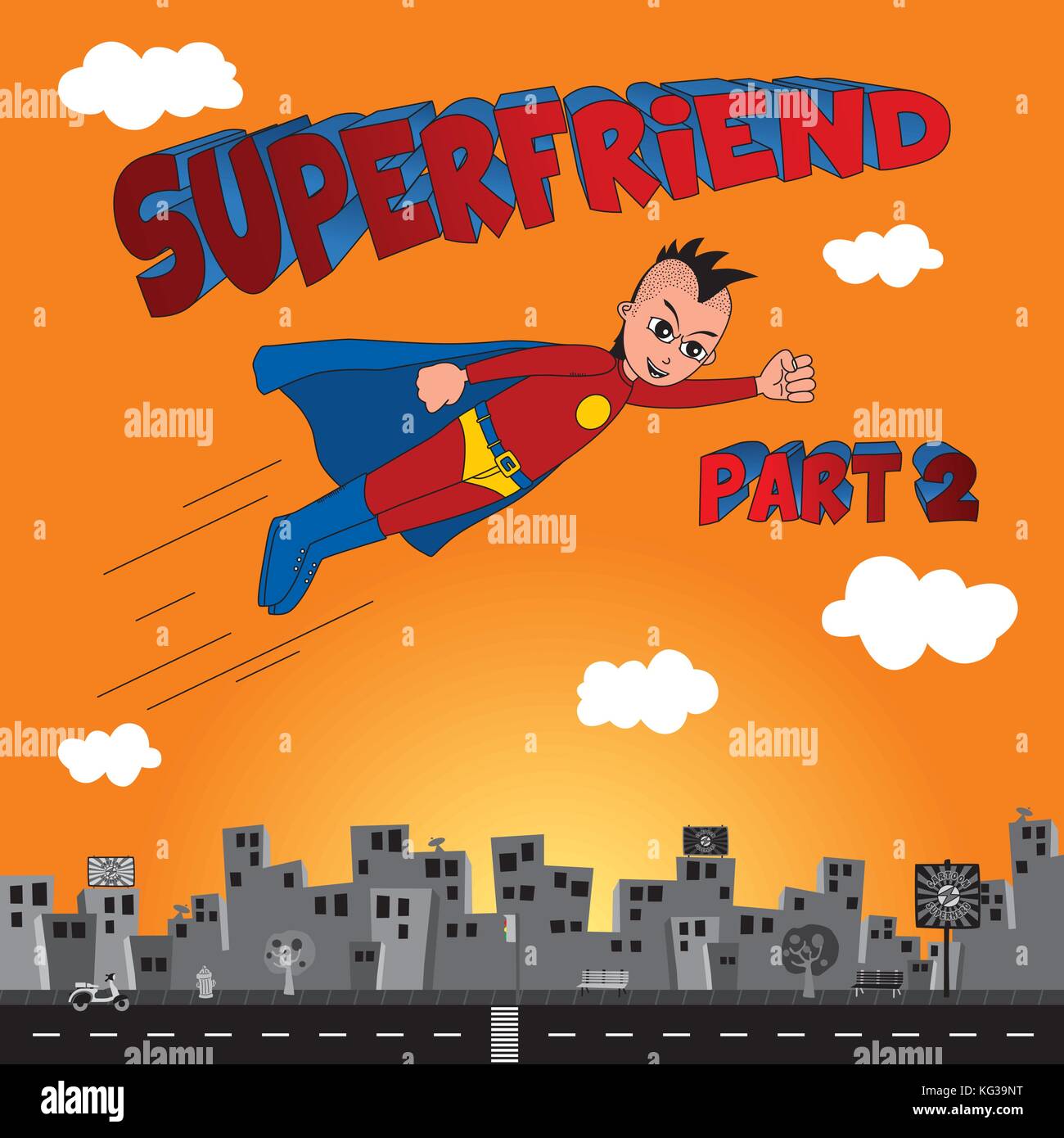 editable superhero cartoon vector graphic art design illustration Stock ...