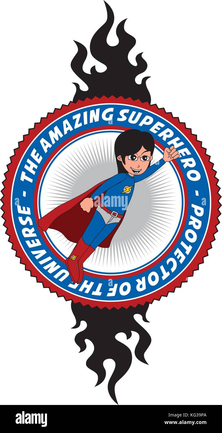editable superhero cartoon vector graphic art design illustration Stock ...