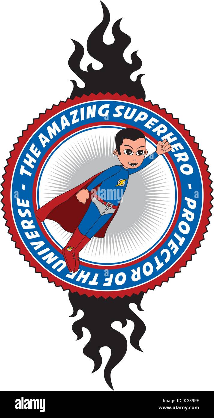 editable superhero cartoon vector graphic art design illustration Stock ...