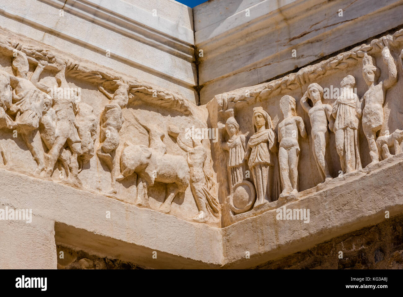 Marble reliefs in Ephesus historical ancient city, in Selcuk,Izmir ...