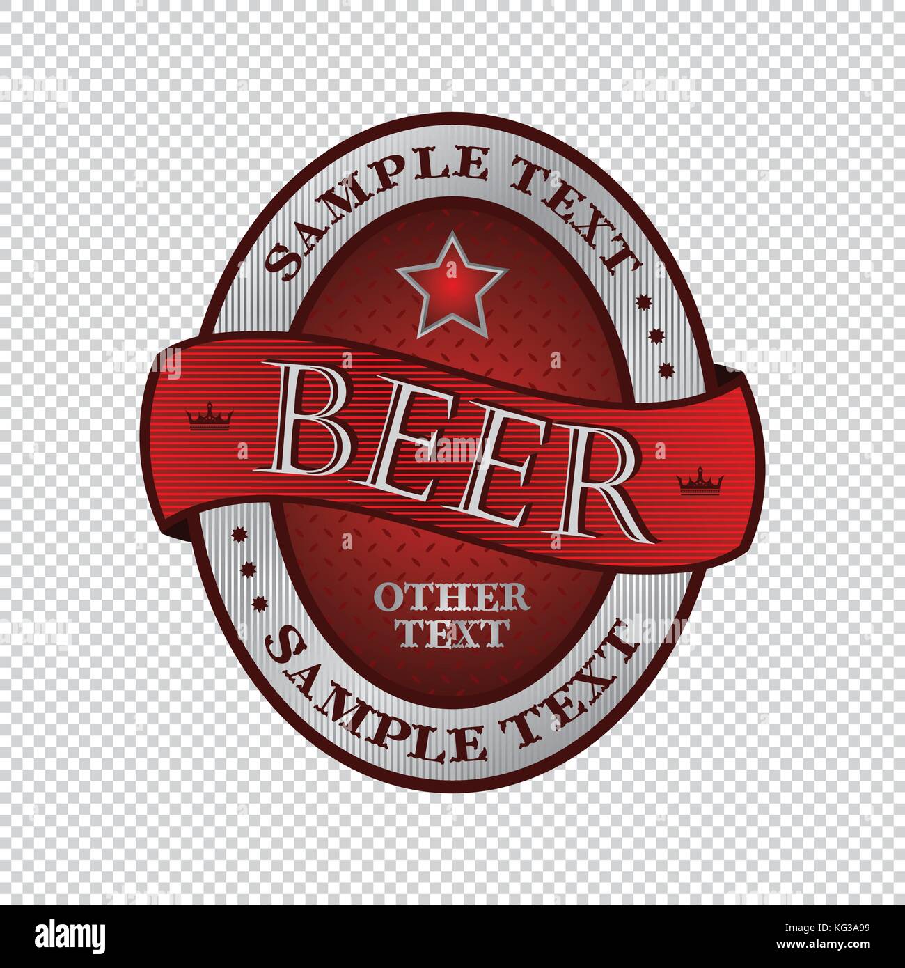 beer label theme vector graphic art design illustration Stock Vector ...