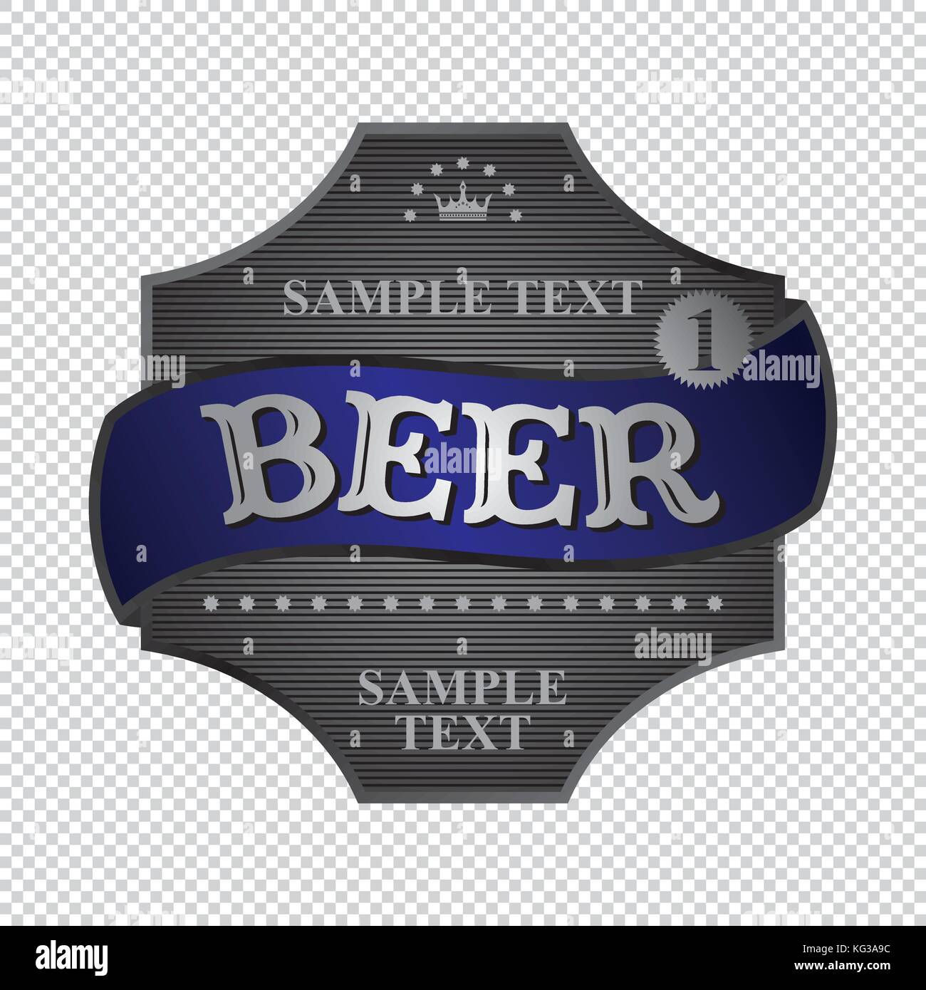 beer label theme vector graphic art design illustration Stock Vector ...