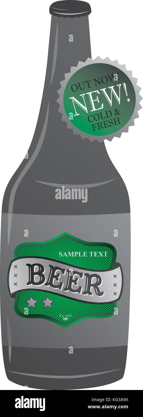 beer label theme vector graphic art design illustration Stock Vector ...