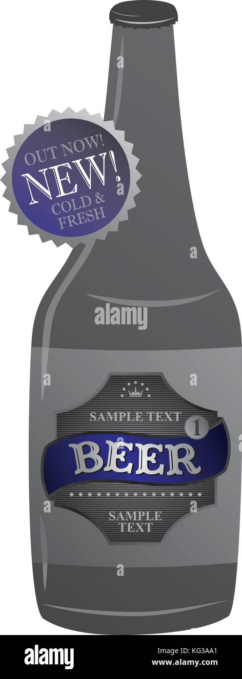 beer label theme vector graphic art design illustration Stock Vector ...