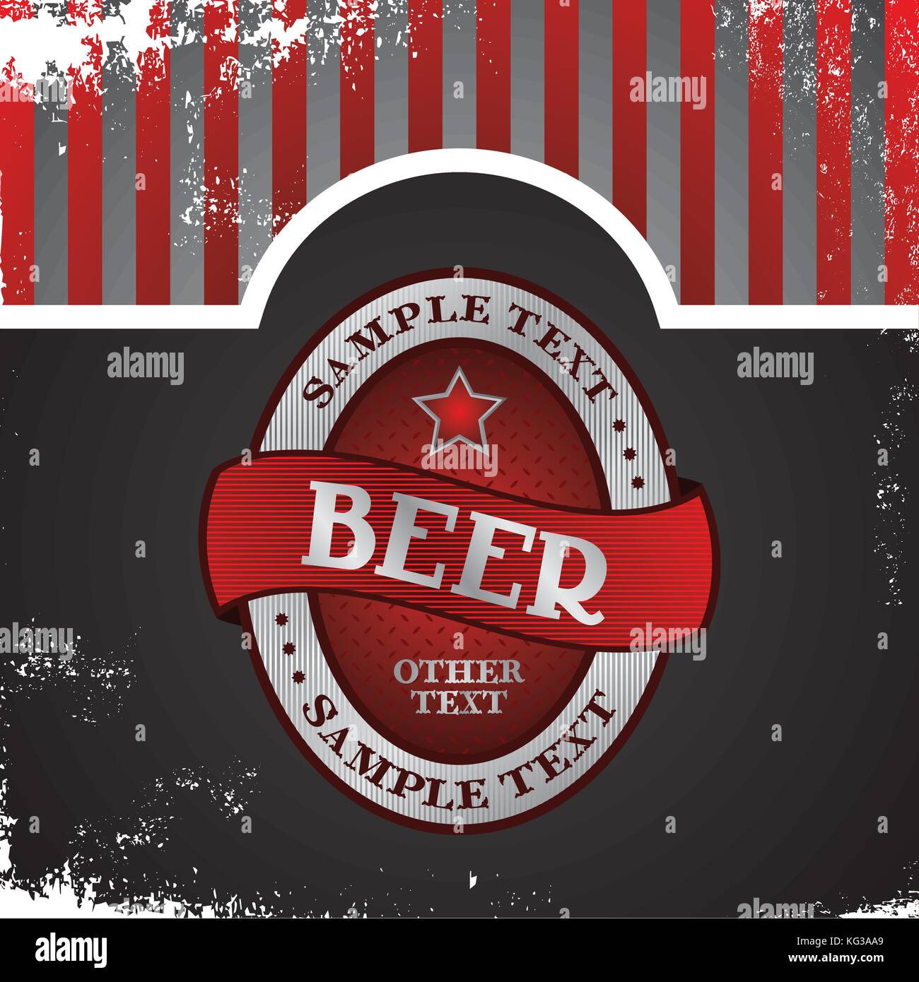 beer label theme vector graphic art design illustration Stock Vector ...