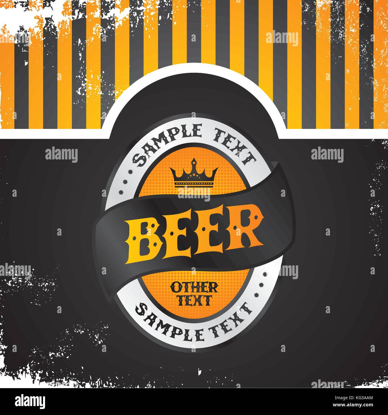 beer label theme vector graphic art design illustration Stock Vector ...