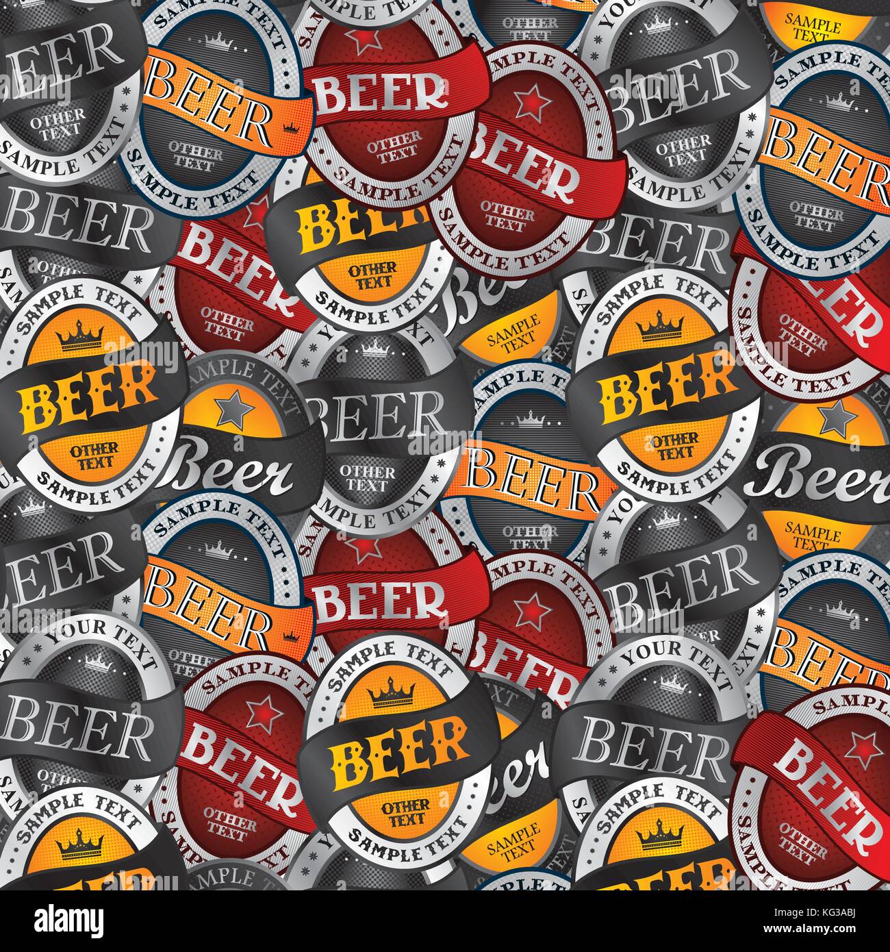 beer label theme vector graphic art design illustration Stock Vector ...