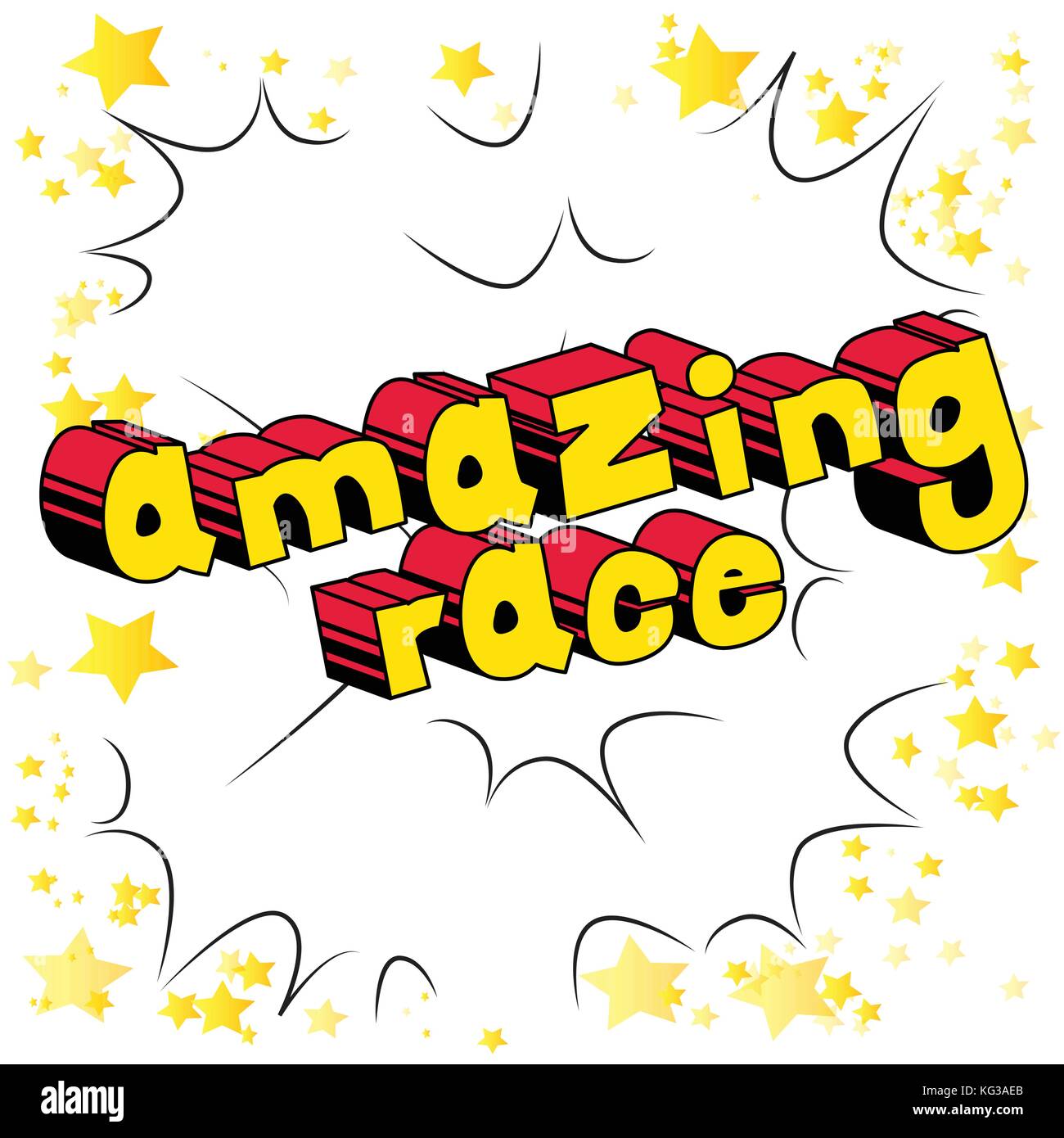 The amazing race Stock Vector Images - Alamy